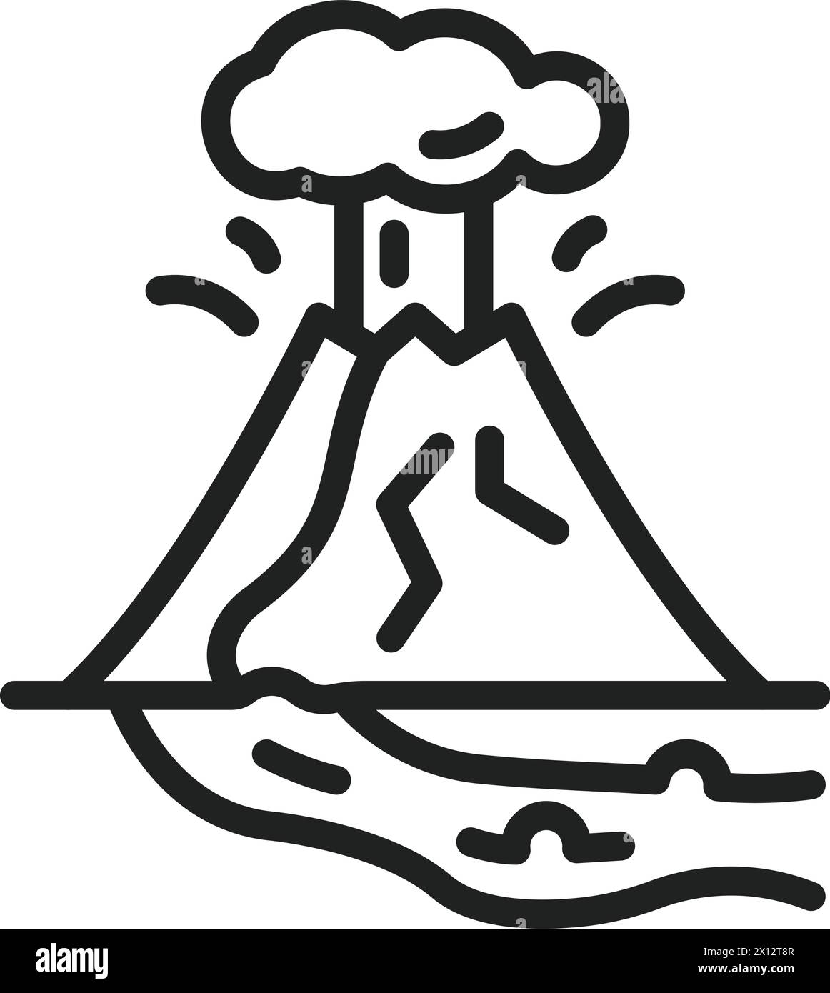 Eruption icon vector image. Suitable for mobile application web ...