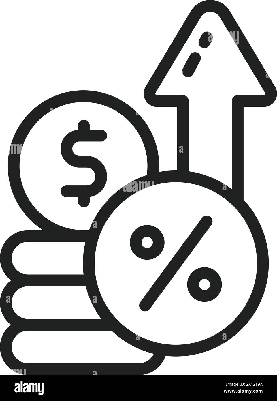 Interest Rate icon vector image. Suitable for mobile application web ...