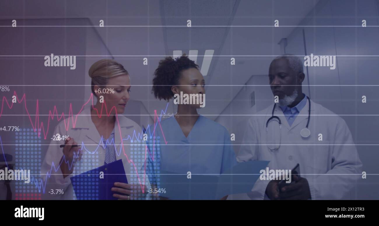 Discussing patient data doctors analyzing hi-res stock photography and ...