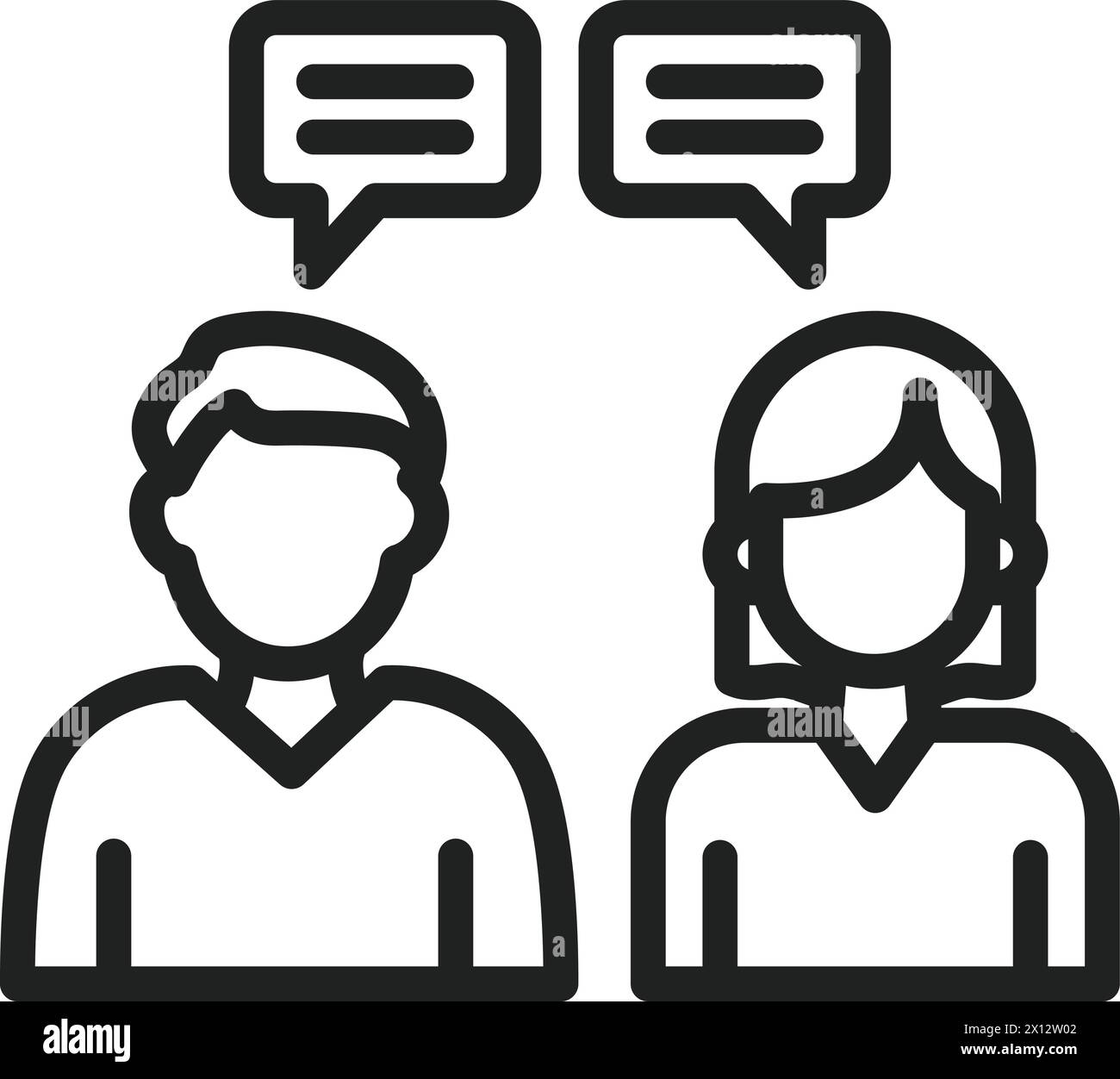Children Discussion icon vector image. Suitable for mobile application ...