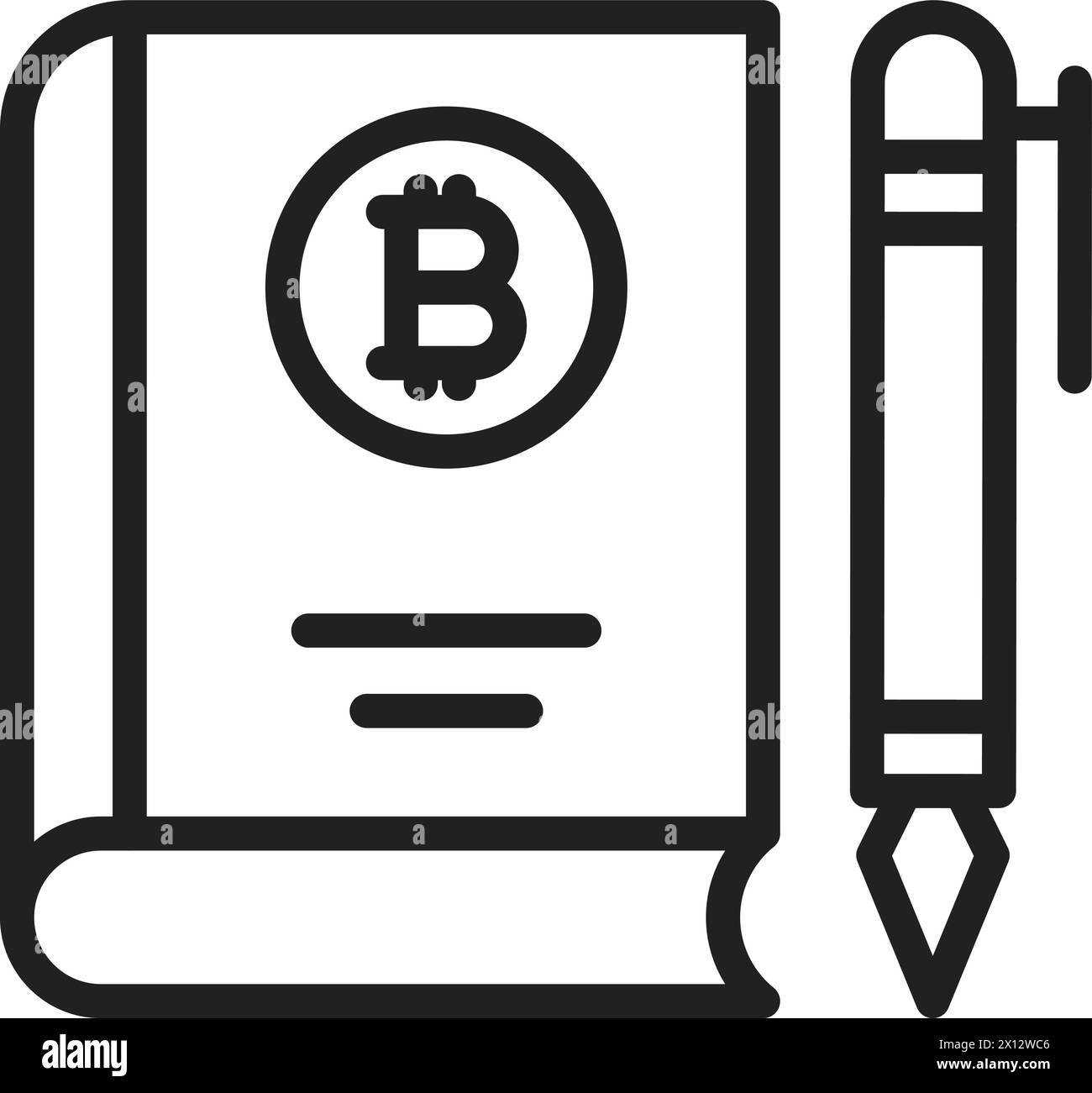 Ledger icon vector image. Suitable for mobile application web ...