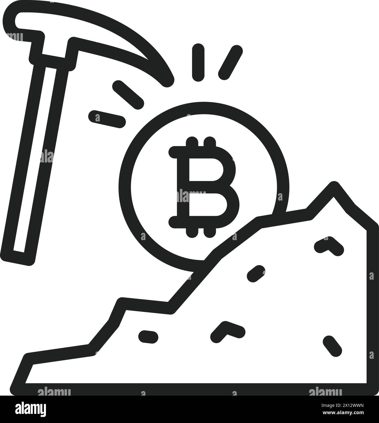 Mining icon vector image. Suitable for mobile application web ...