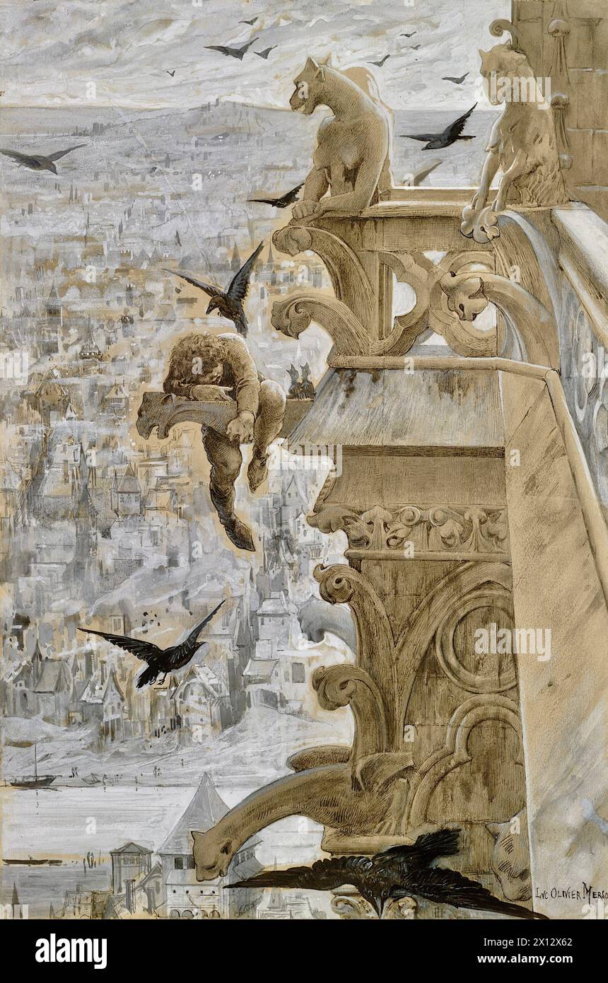 Luc-Olivier Merson - Notre-Dame de Paris - 1881 Stock Photo - Alamy