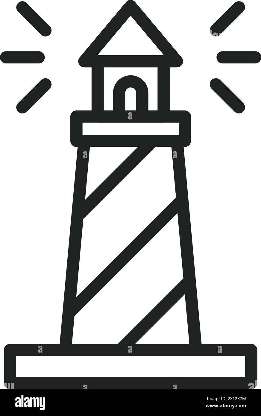 Lighthouse icon vector image. Suitable for mobile application web ...