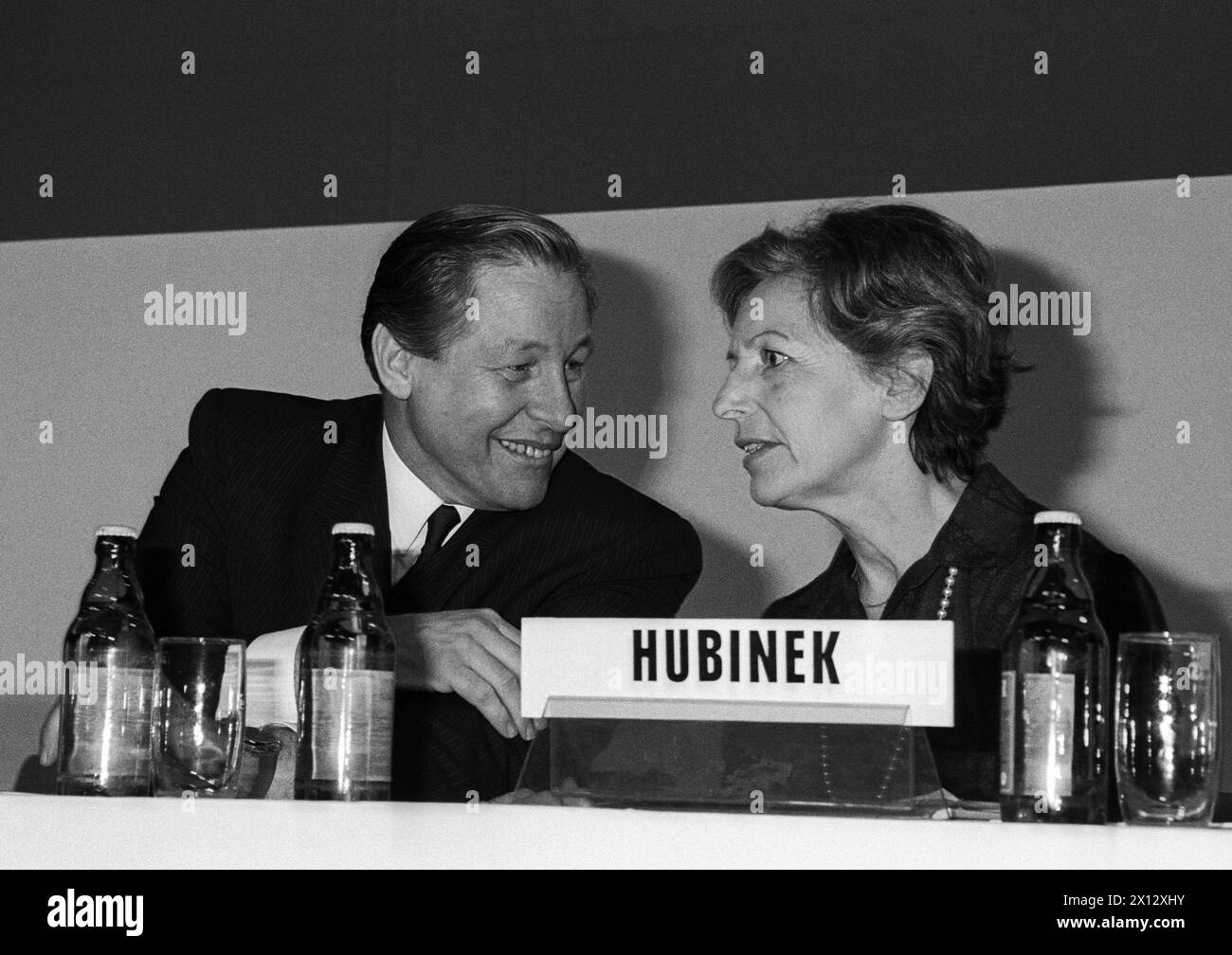 Marga Hubinek and the head of a provincial government of Styria Josef ...