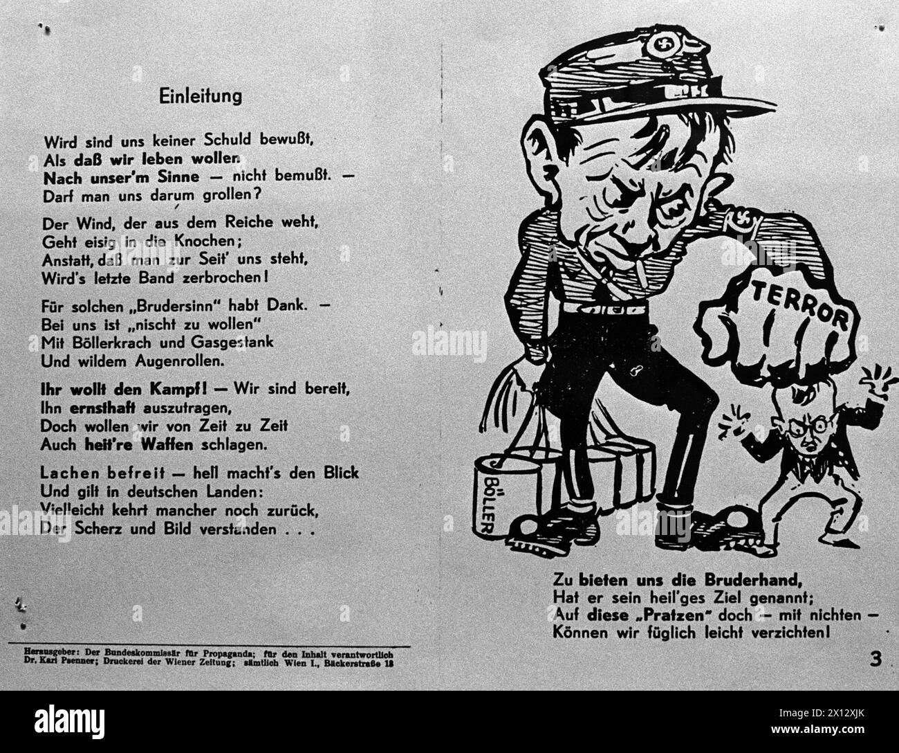 Vienna on 17 February 1986: A cartoon is part of the exhibition "Red ...