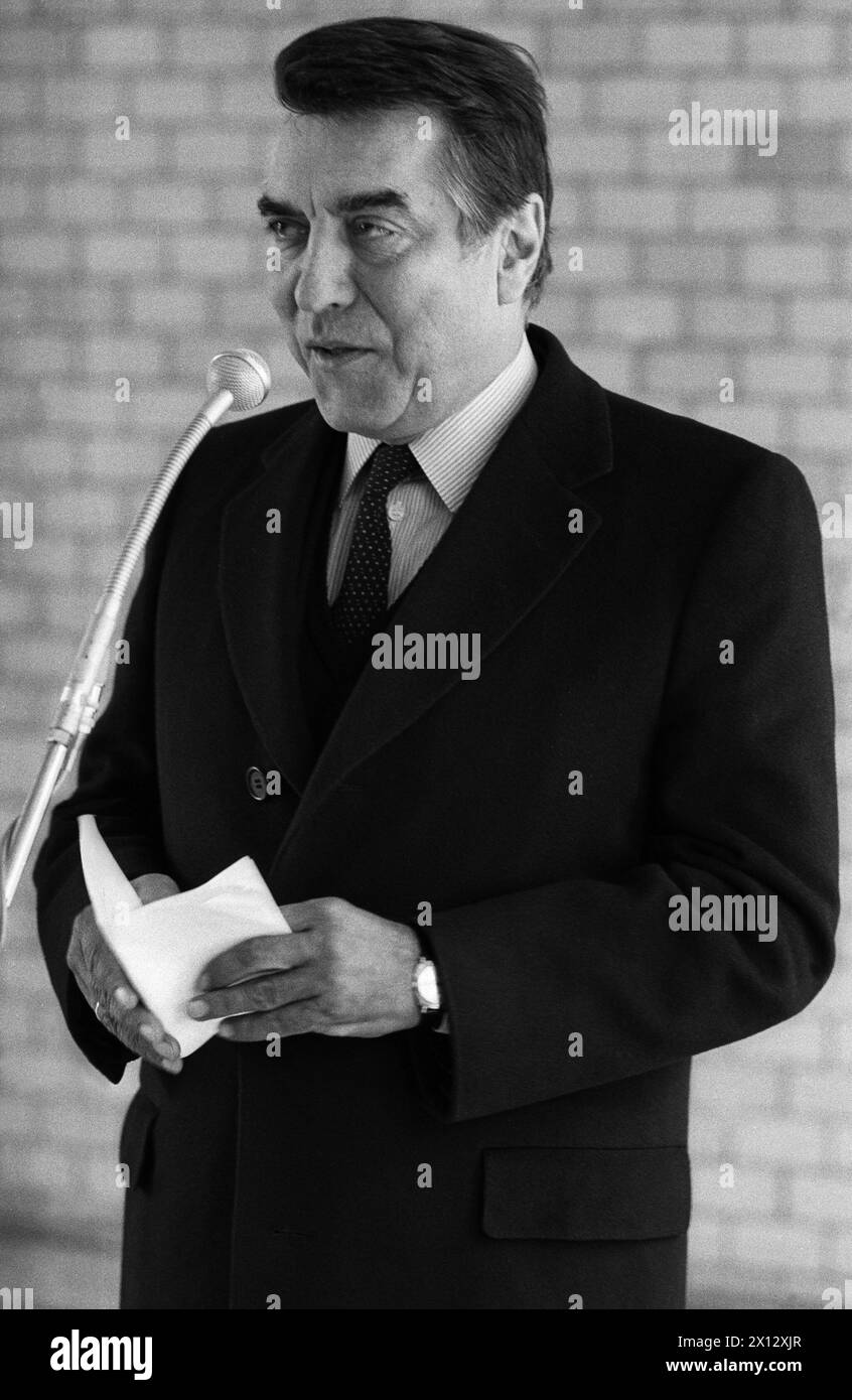 Viennese mayor Helmut Zilk during his speech in occation of the ...
