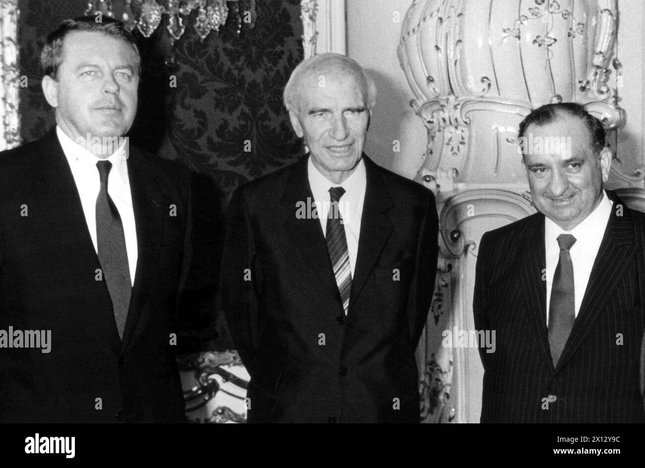 Vienna, on June 16th 1986: Austrias new Chancellor Franz Vranitzky ...