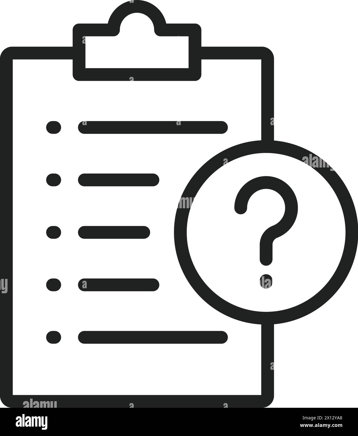 Questionnaire icon vector image. Suitable for mobile application web ...