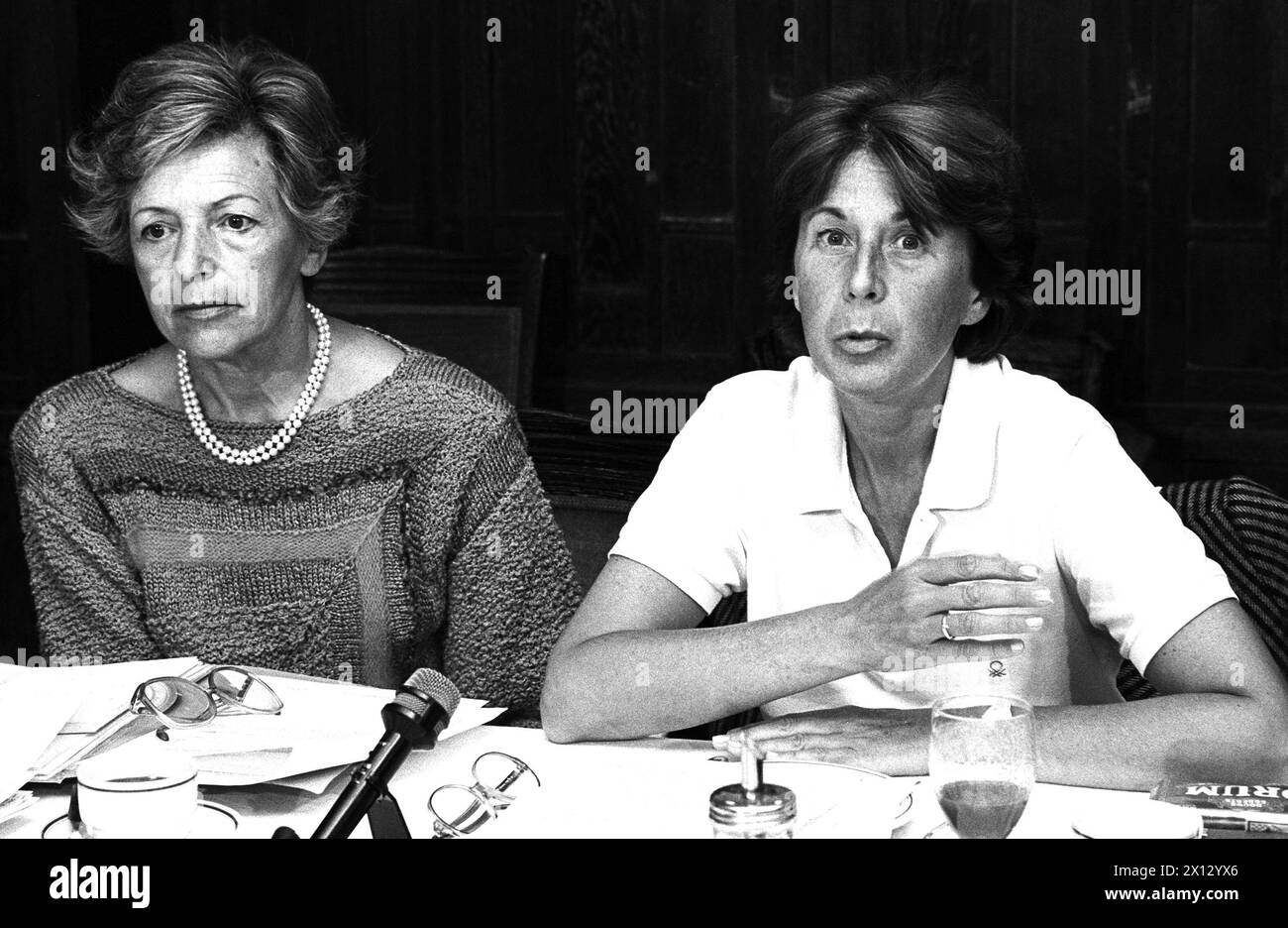 Vienna on August 21st 1986: Press conference with Marilies Flemming ...