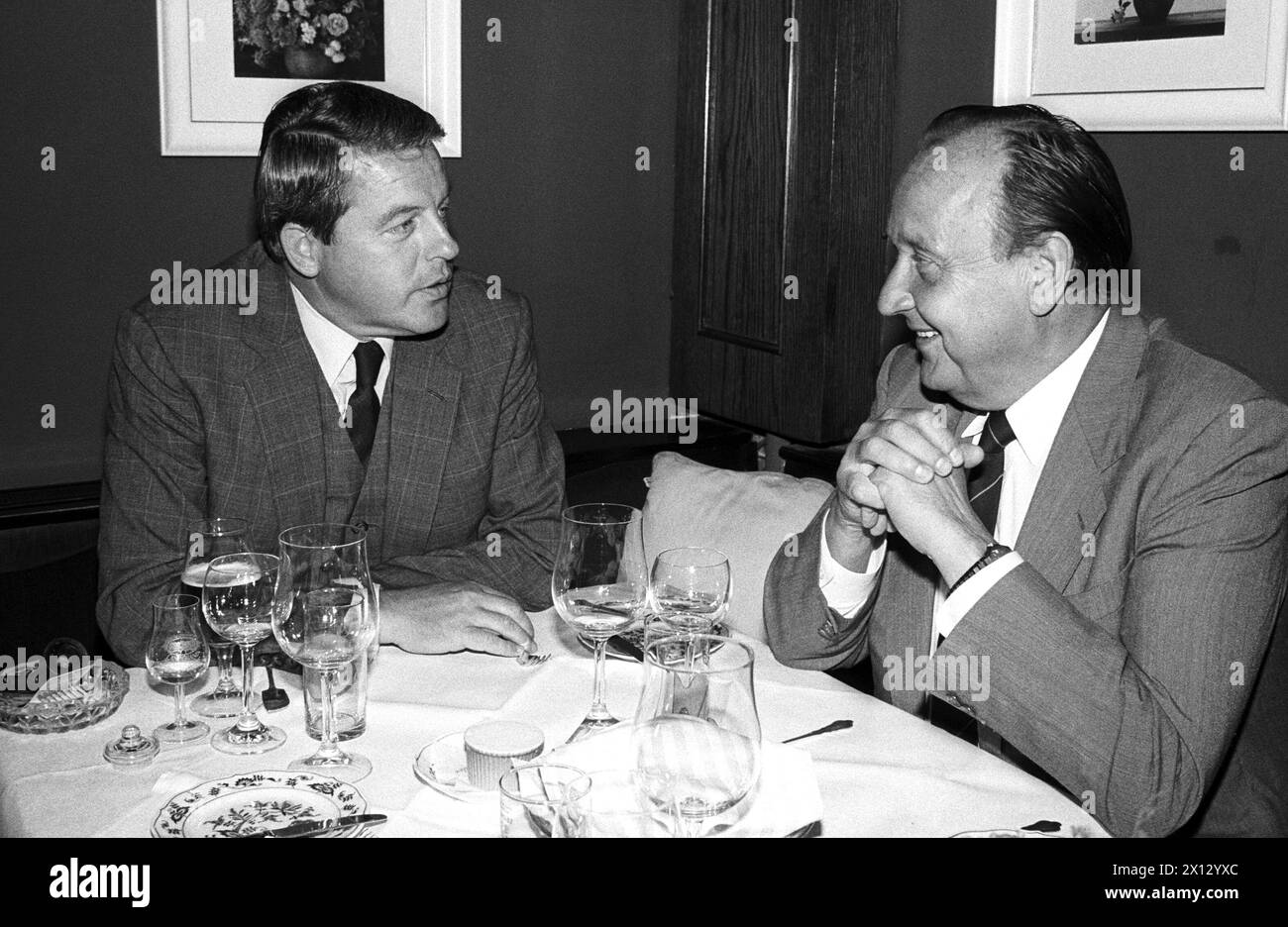 West-German vice-chancellor and foreign minister Hans-Dietrich Genscher ...