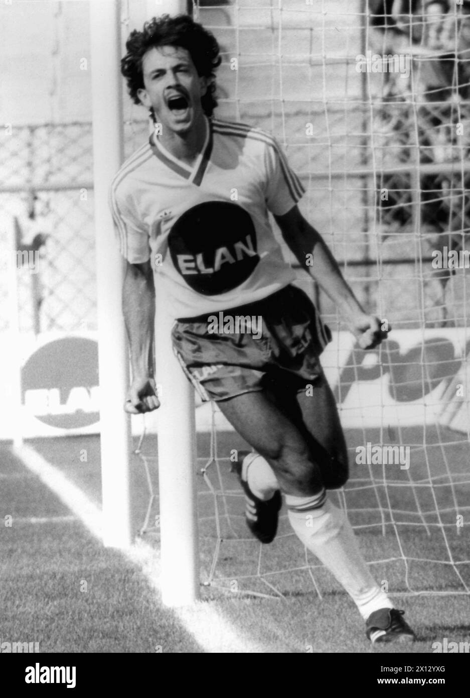 Soccer match between Rapid and Austria in Vienna on 30 August 1986. On ...