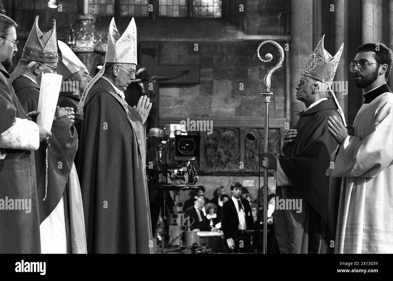 Reverend Hans Hermann Groer's (2.f.r.) consecration as bishop in St ...