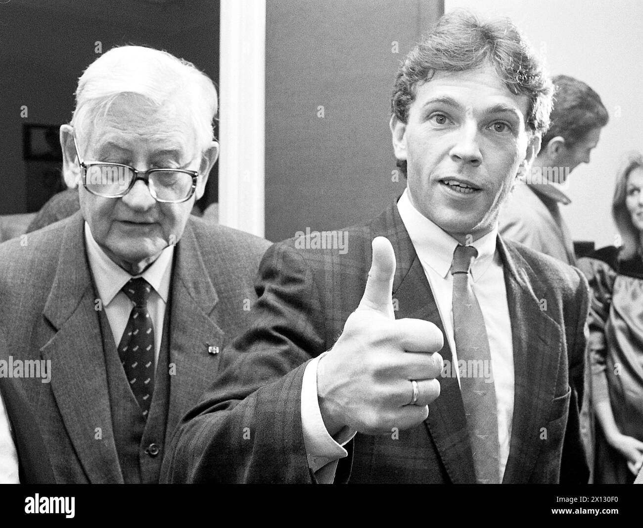 Vienna, November 23rd 1986: National Elections: Head of Austrias right ...