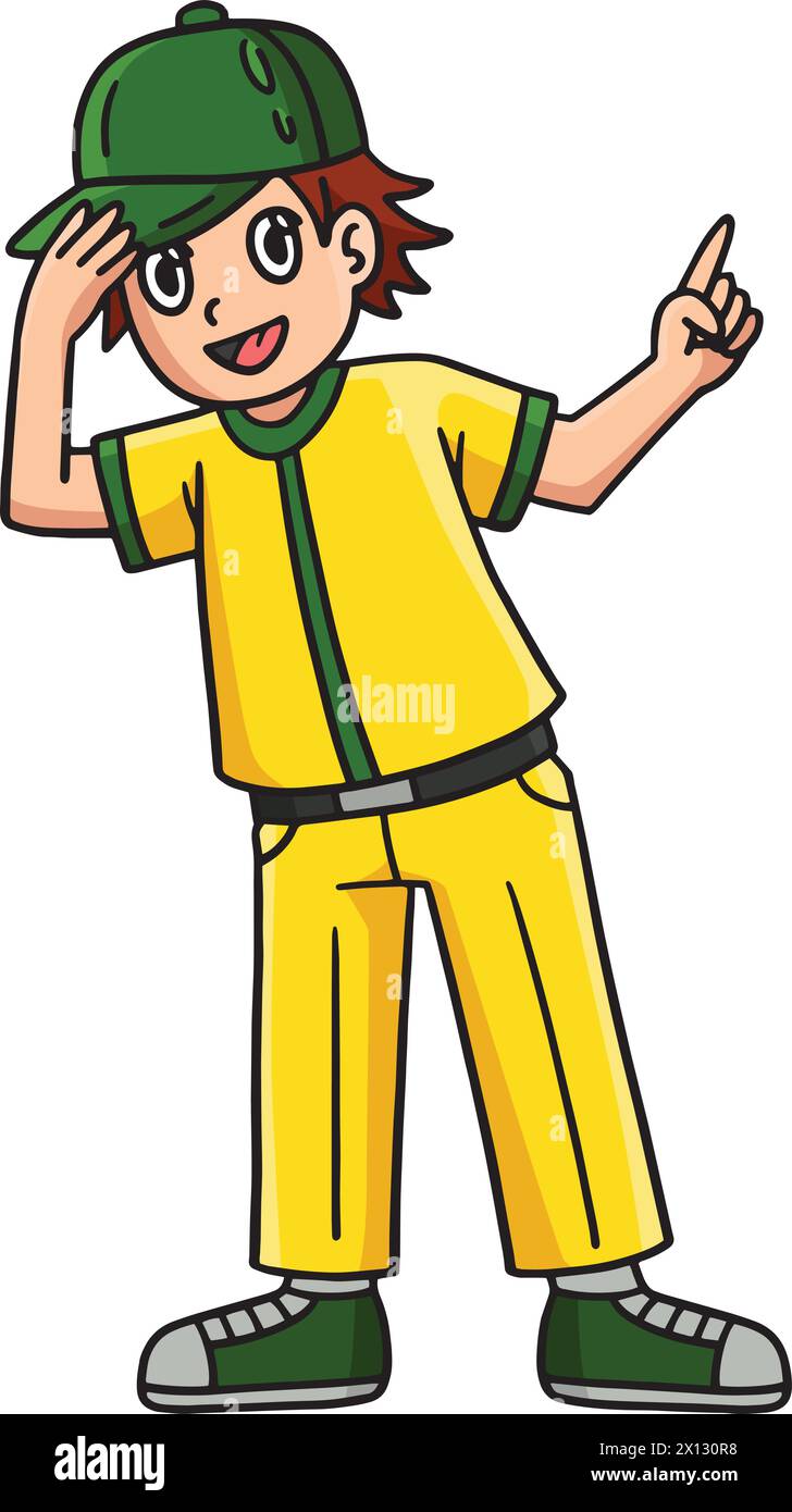 Baseball Coach Cartoon Colored Clipart I Stock Vector Image & Art - Alamy