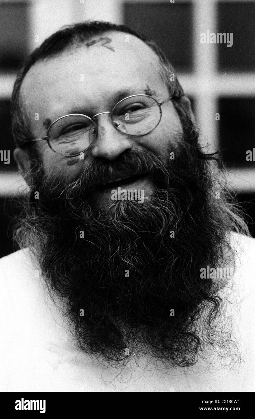 Hermann Nitsch, painter and representative of Wiener Aktionismus ...