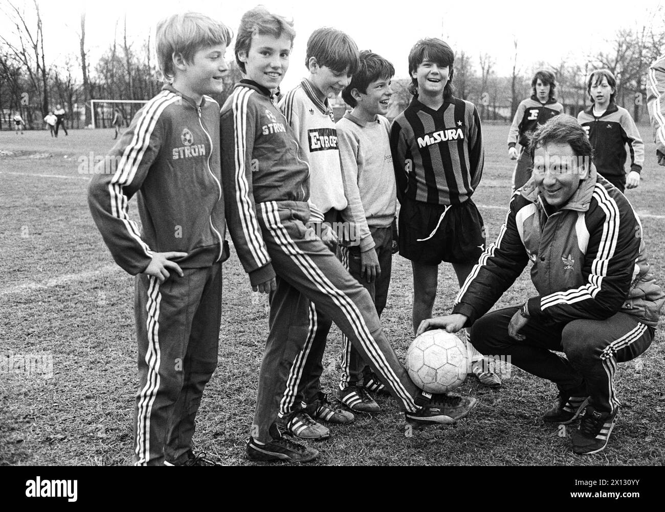 The photo taken on March 26th 1987 shows Austrian football trainer ...