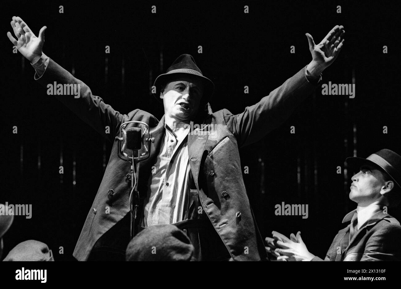 The photo of March 27th 1987 shows Franz Morak as "Arturo Ui" in ...