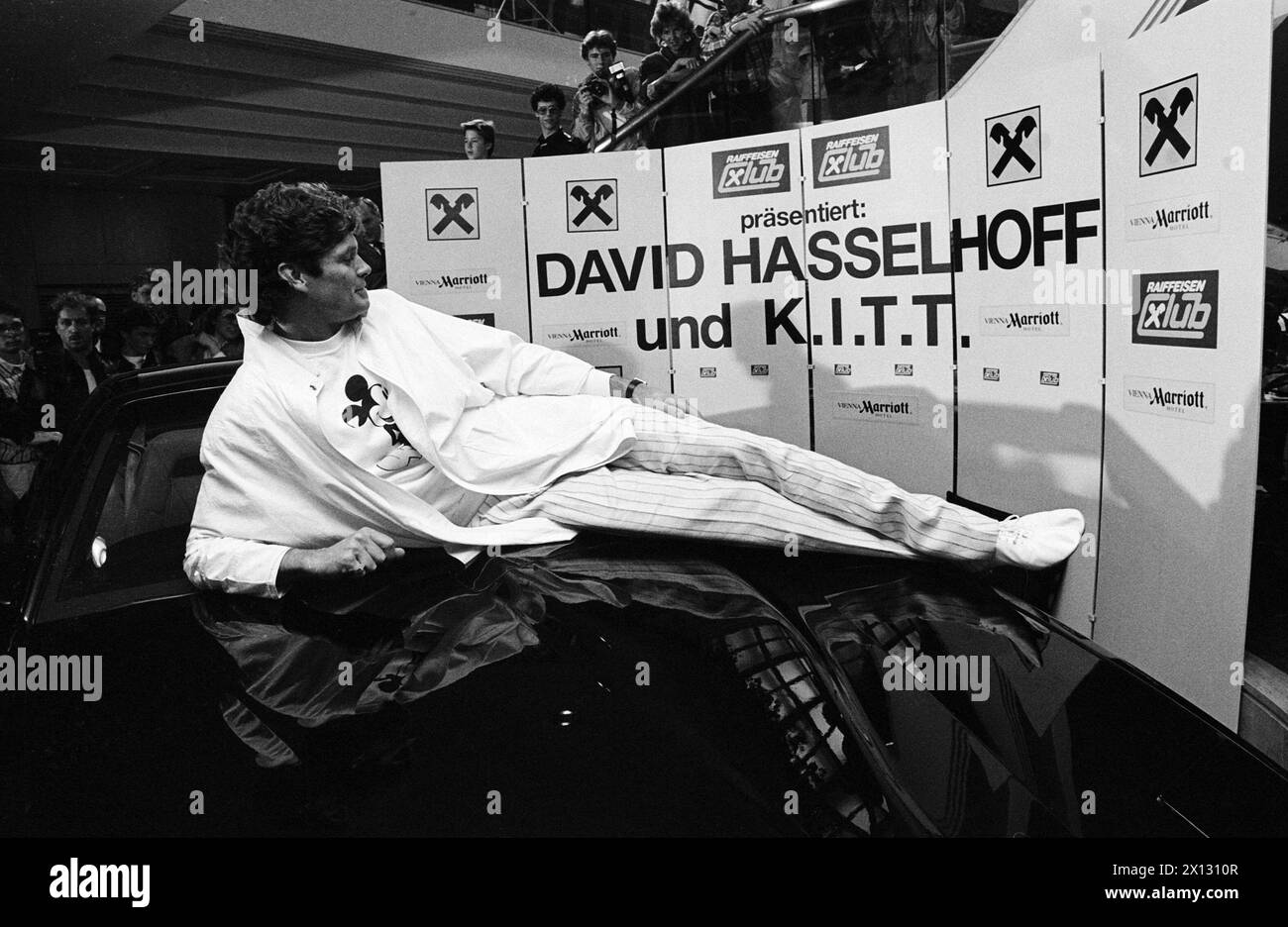 The photo taken on April 4th 1987 on the occasion of David Hasselhoff's ...