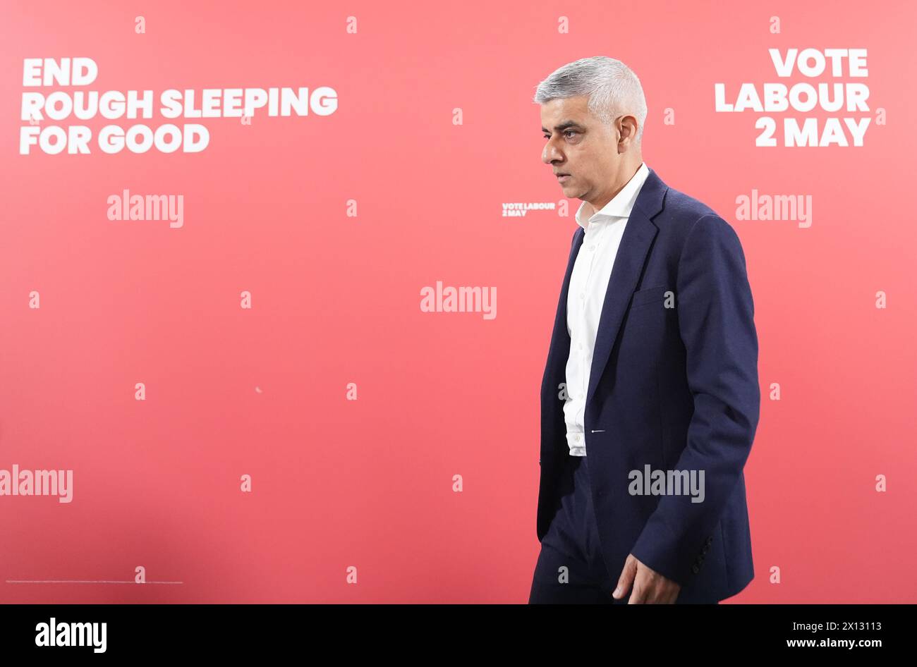 Mayor of London Sadiq Khan during a visit to St John's Church in ...