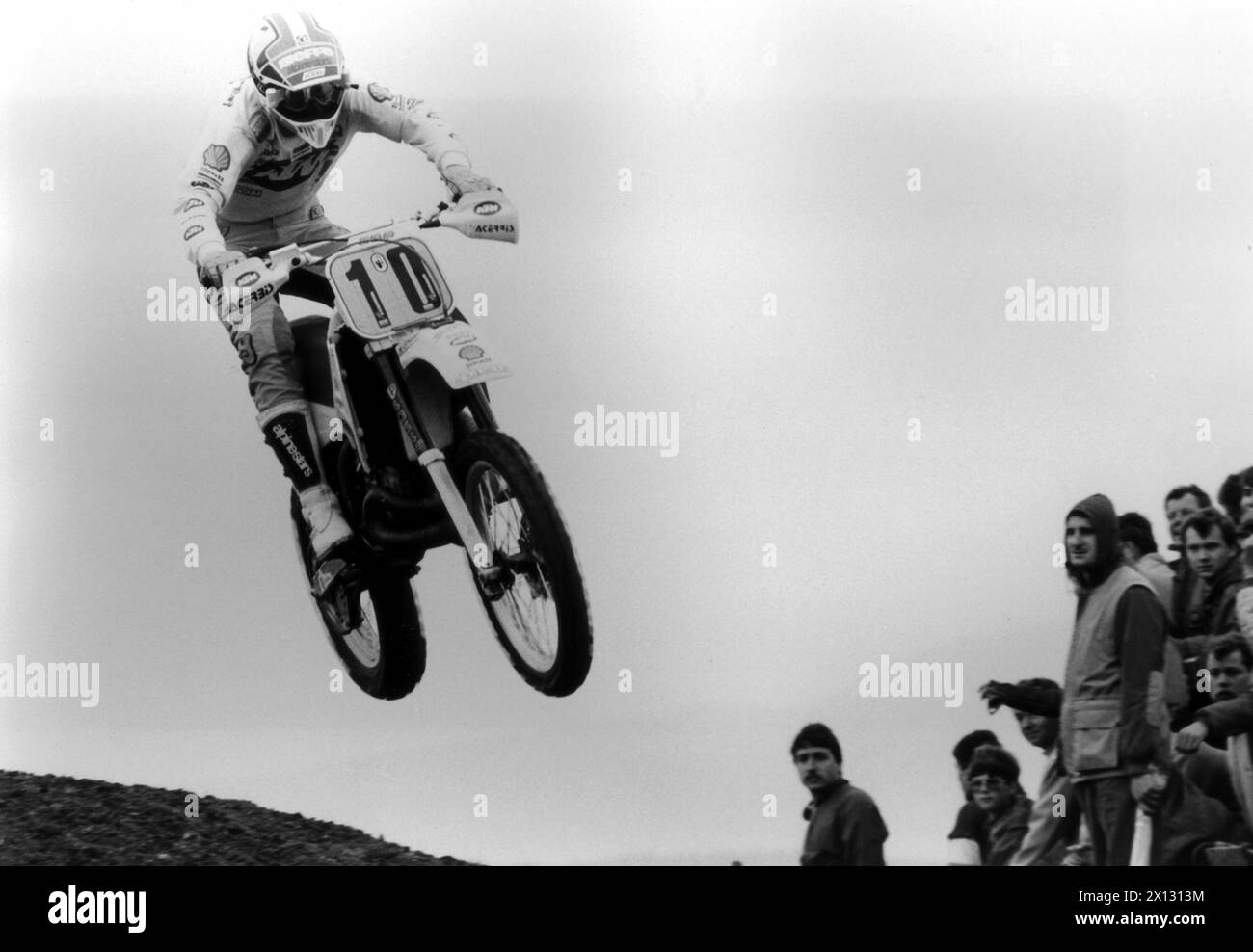 The photo taken on April 26th 1987 shows Austrian motorcyclist Heinz ...