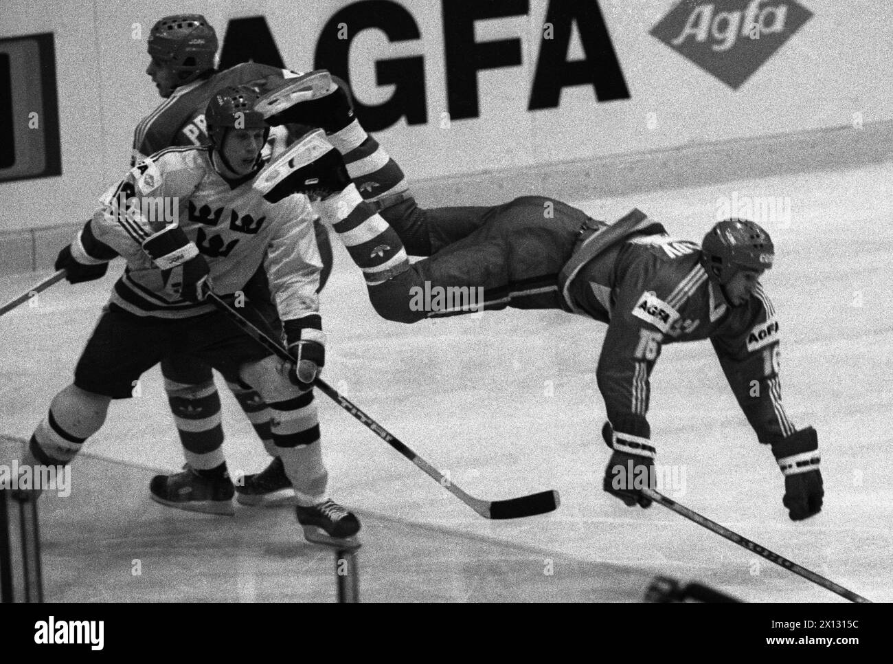The photo taken on May 1st 1987 on the occasion of the 52th Ice-Hockey ...