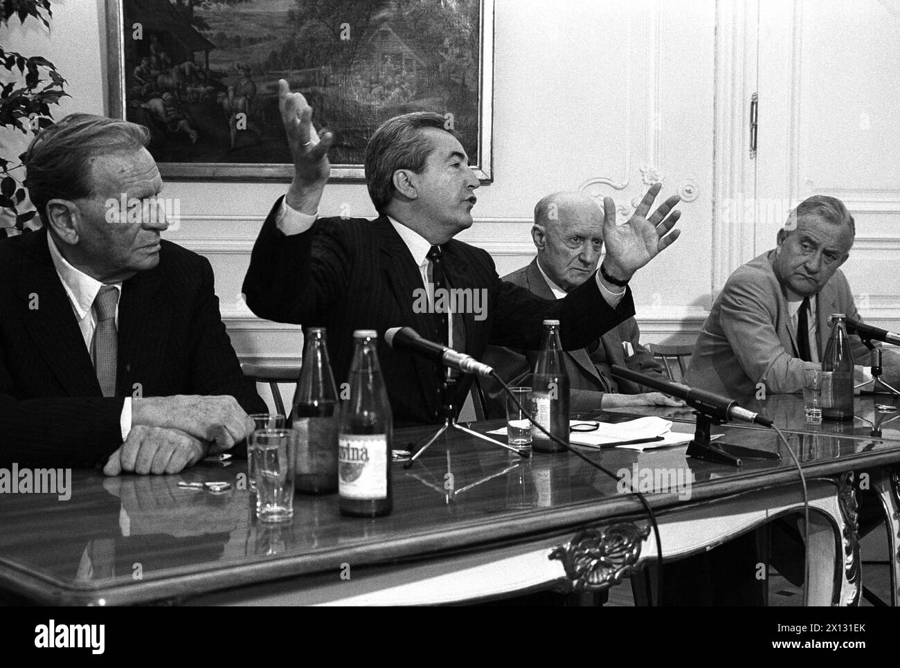 The photo was taken on July 30th 1987 and shows the Austrian Vice ...