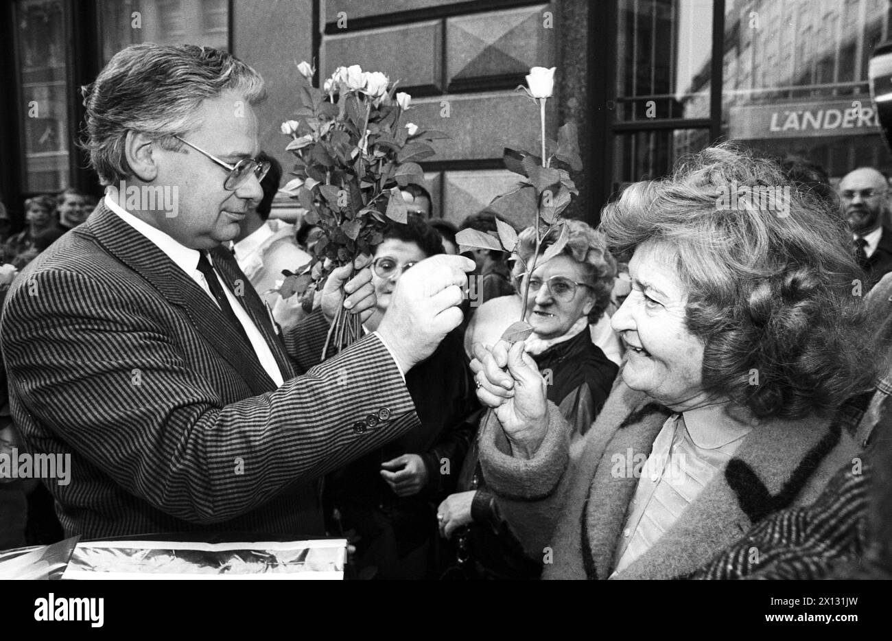 The photo was taken on October 2nd 1987 on the occasion of the ...