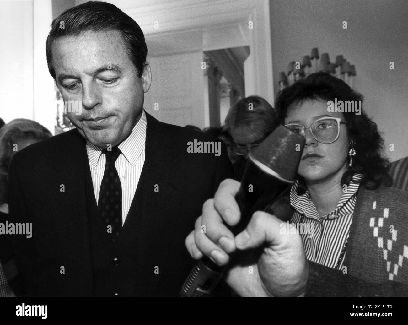 The photo was taken on October 13th 1987 in Vienna and shows Austrian ...