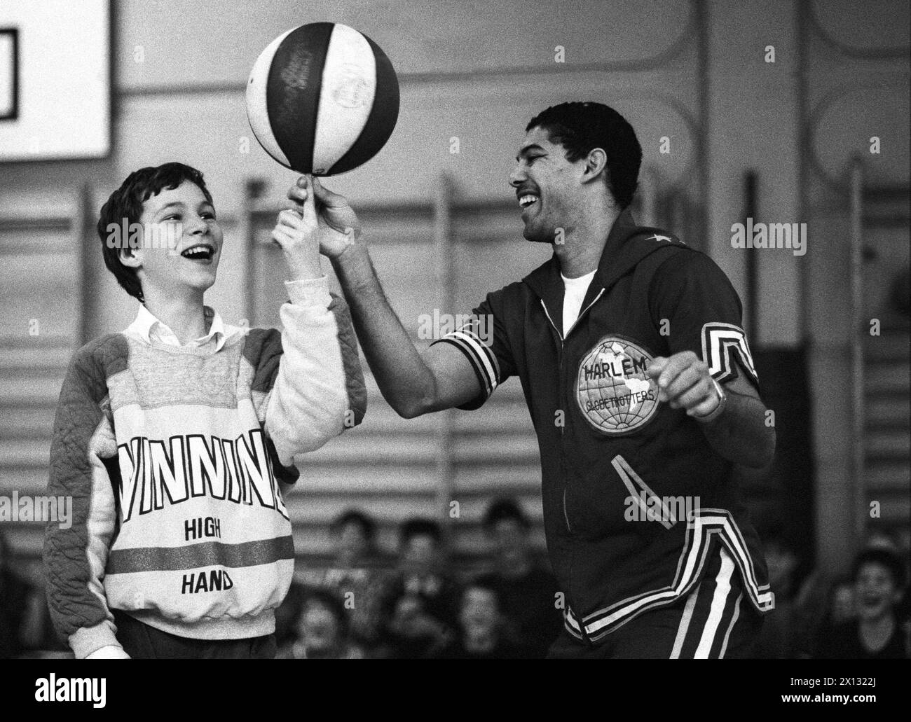 Vienna on November 17th 1987: Basketball player Tyrone Brown of the ...