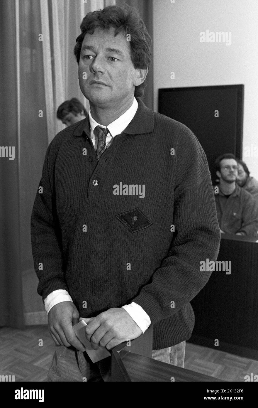 Vienna on January 15th 1988: Austrian pop star Wolfgang Ambros ...