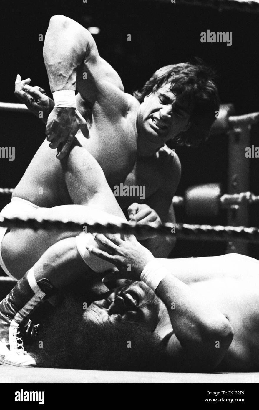 Vienna on April 22nd 1988: Wrestling fight between the triple World ...