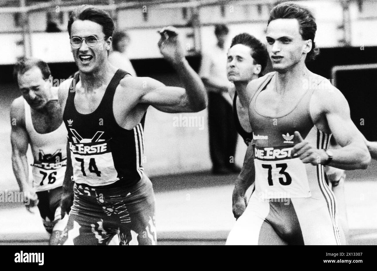 Austrian Athletics Championship in Schwechat on July 2nd 1989: Andreas ...