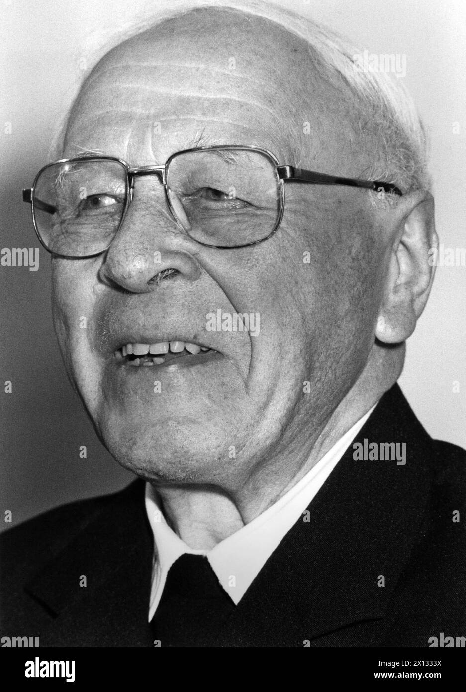 Salzburg's archbishop Karl Berg, captured on April 8th 1988. - 19880905 ...
