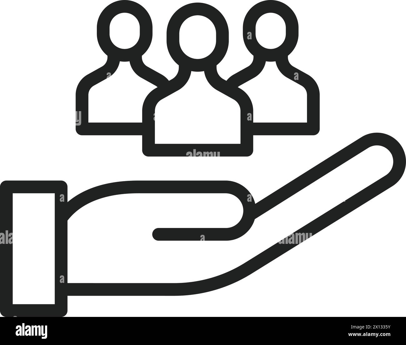 Social Responsibility icon vector image. Suitable for mobile application web application and ...