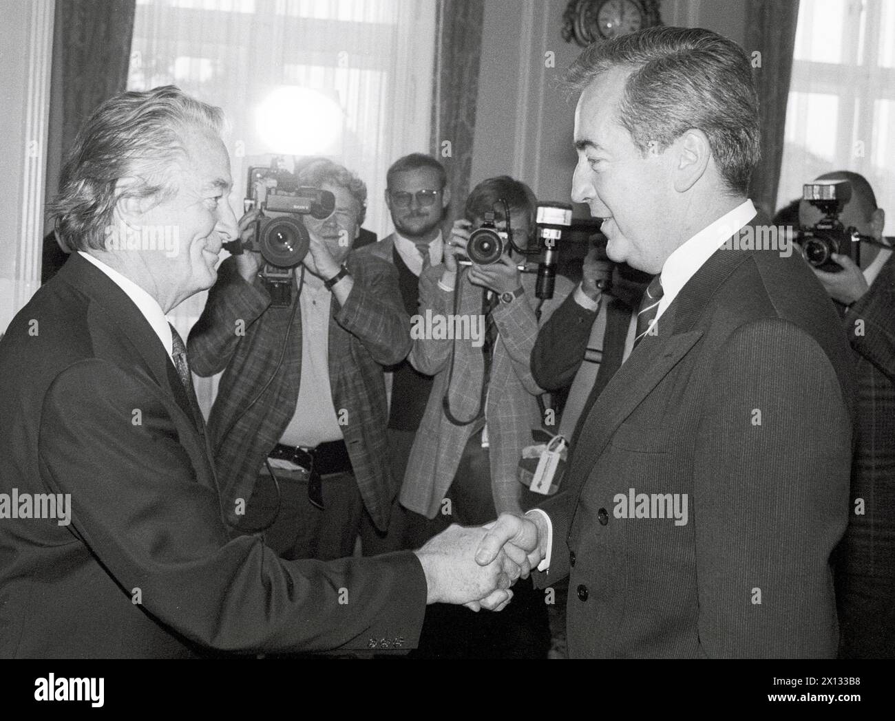Austria's vicegeral Federal Chancellor and Foreign Minister Alois Mock ...