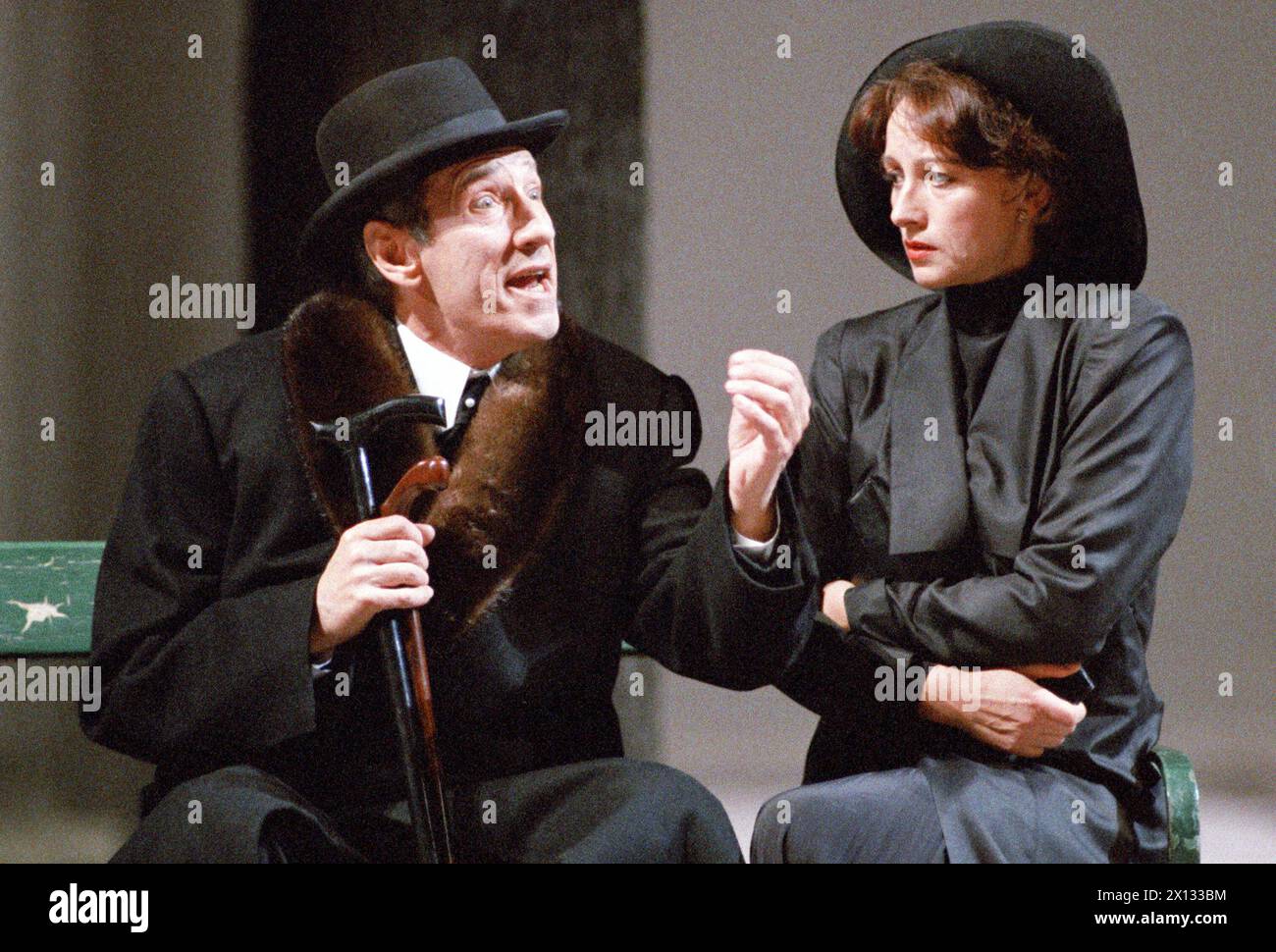 Wolfgang Gasser (l.) and Elisabeth Rath (r.) during a photo rehearsal ...