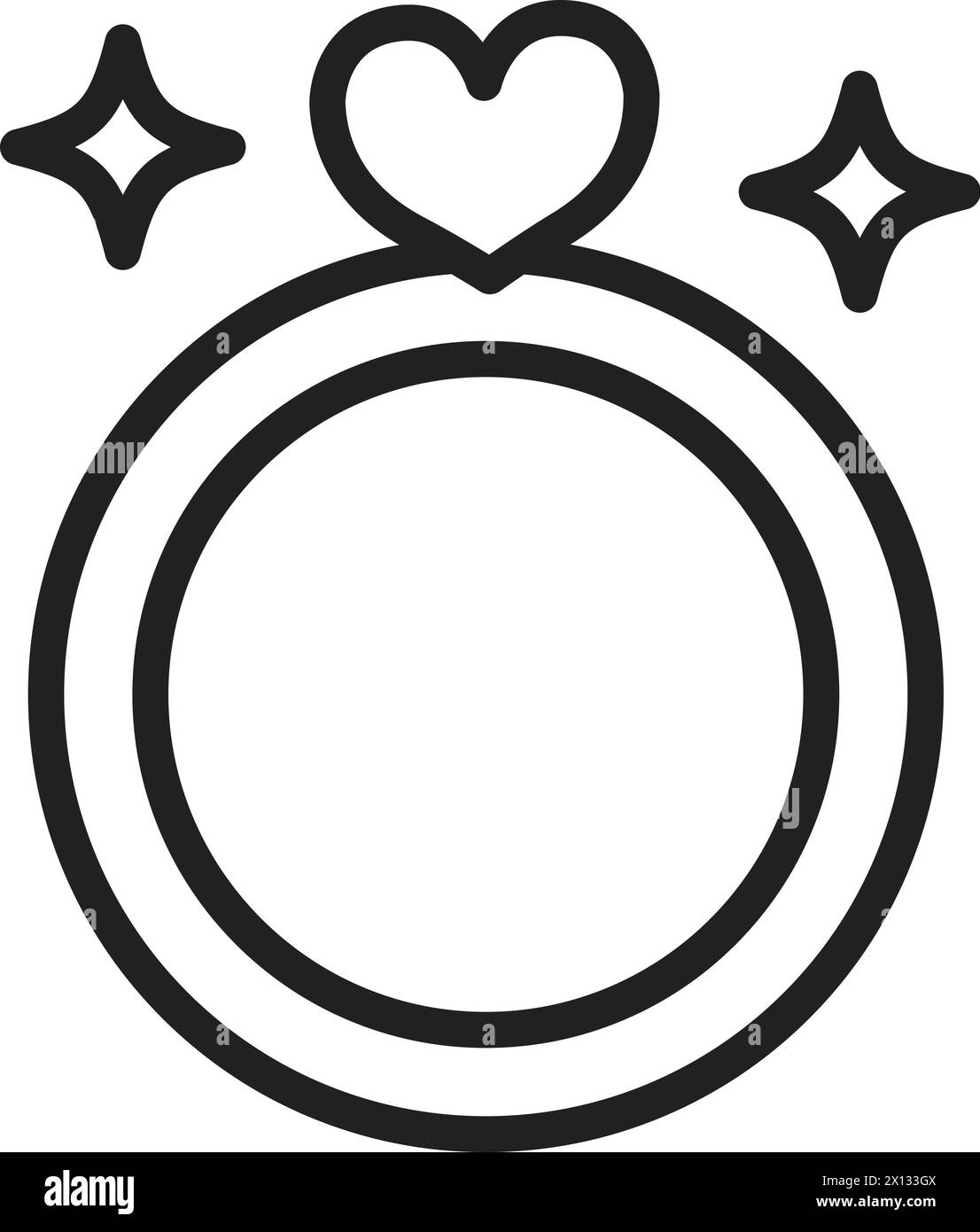 Ring icon vector image. Suitable for mobile application web application ...