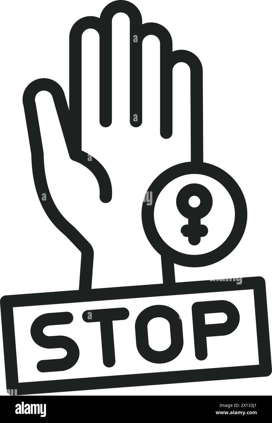 Stop Violence icon vector image. Suitable for mobile application web ...