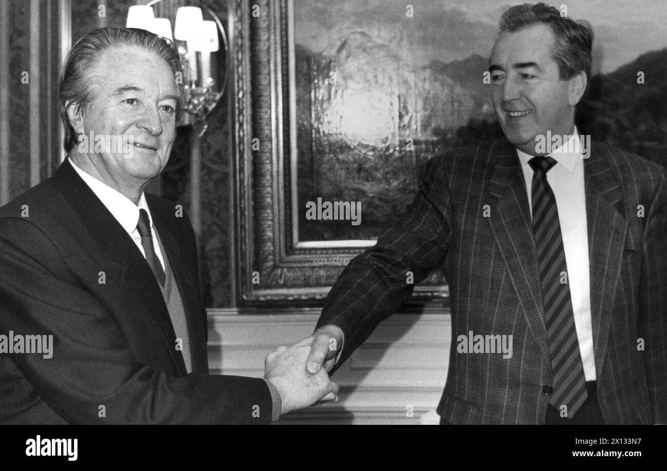 Austria's vicegeral Federal Chancellor and Foreign Minister Alois Mock ...