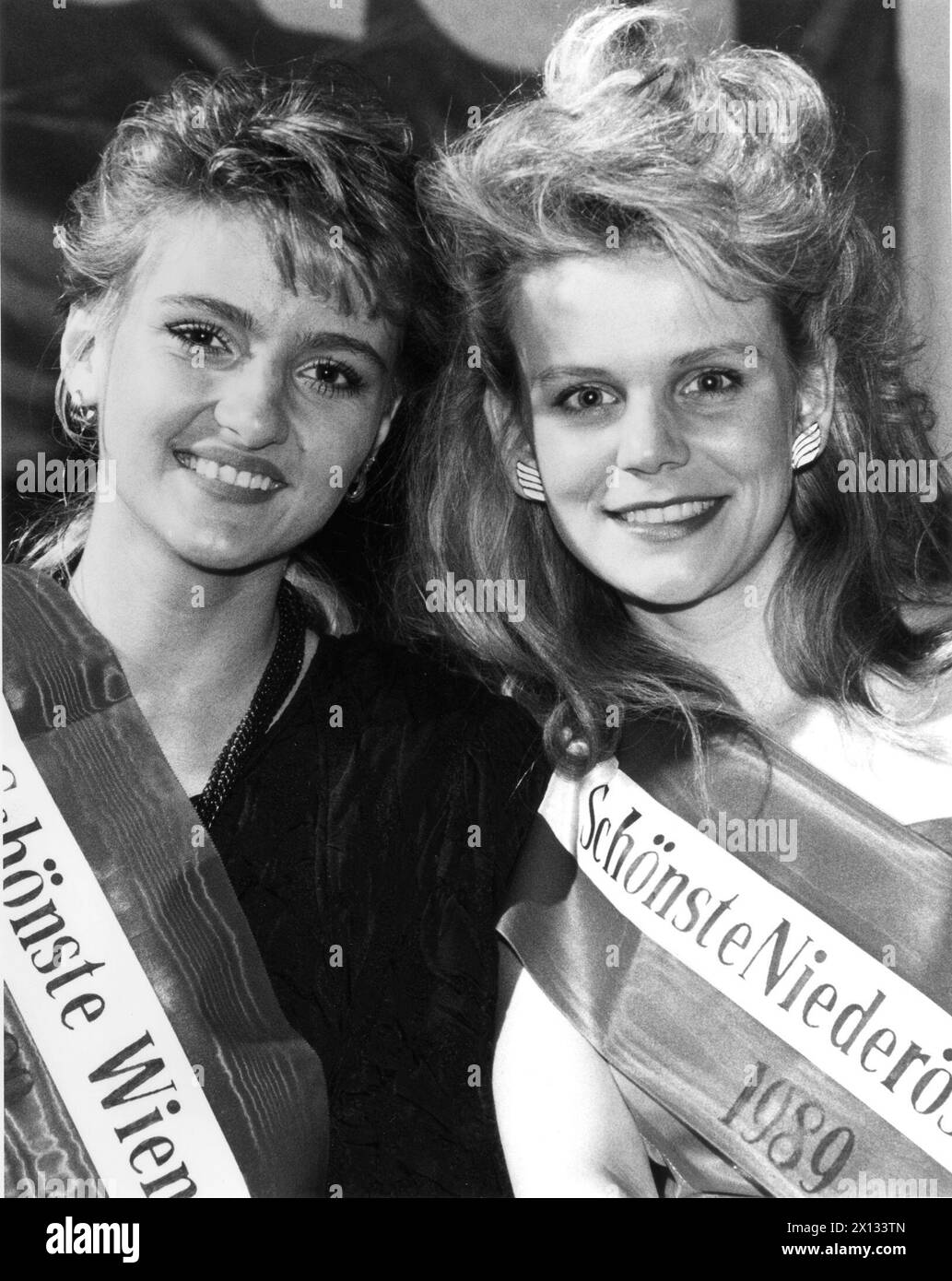 Beauty queen contest in Vienna on February 26th 1989. On the picture ...