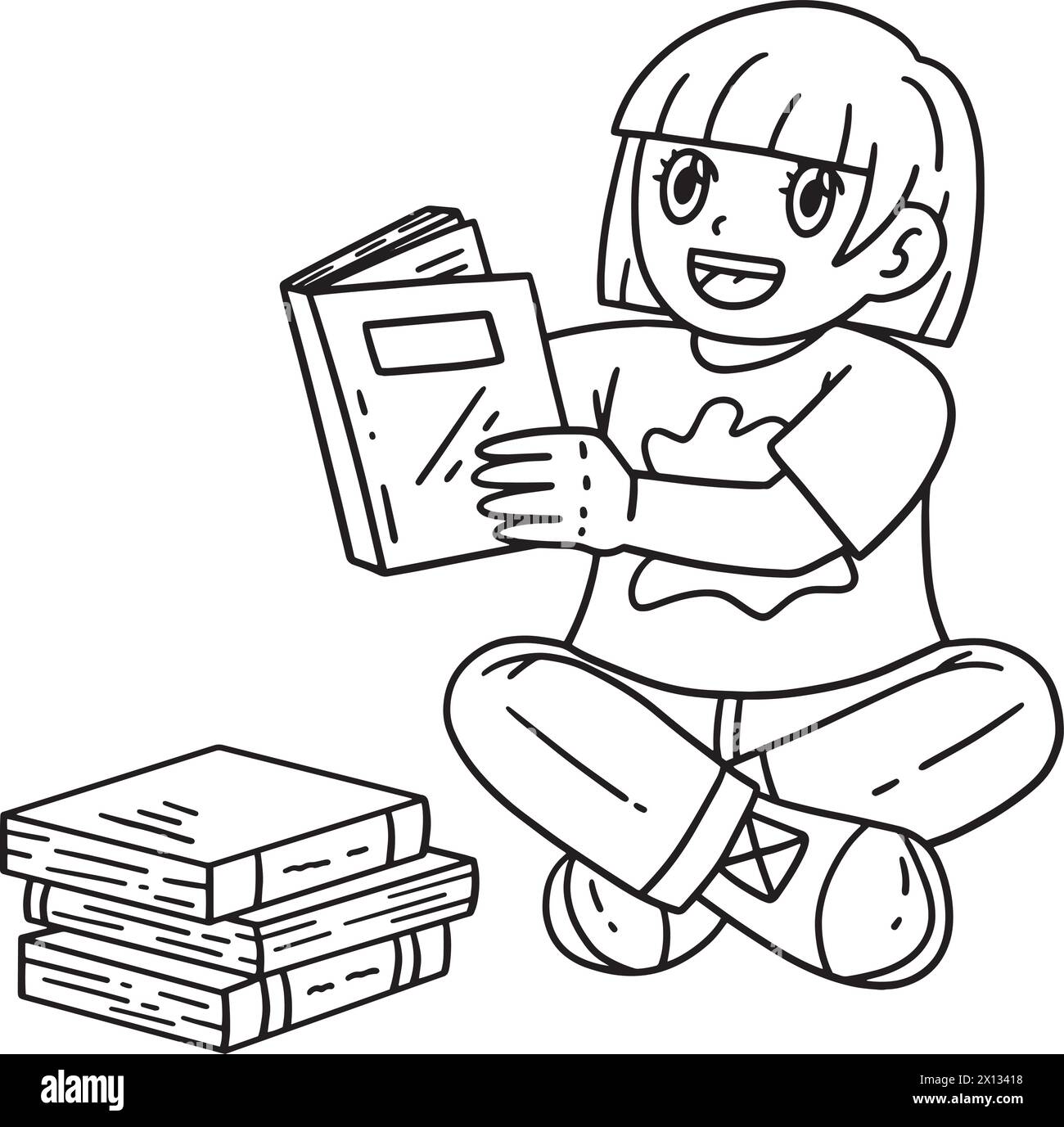 Preparatory drawing for a book illustration Stock Vector Images - Alamy