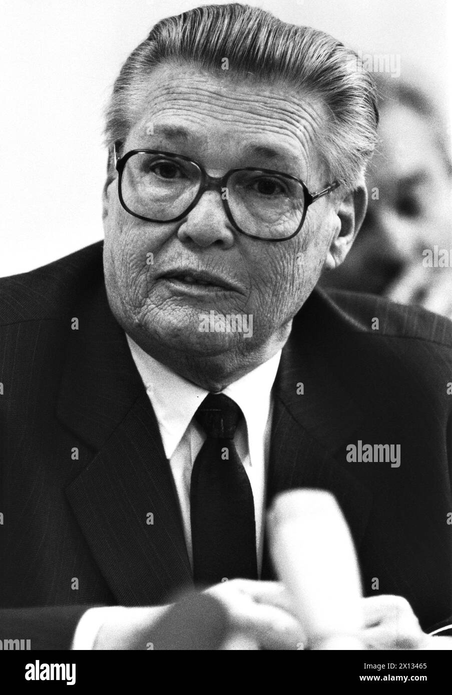 Portrait of Alois Stacher, city councillor for health, captured on ...