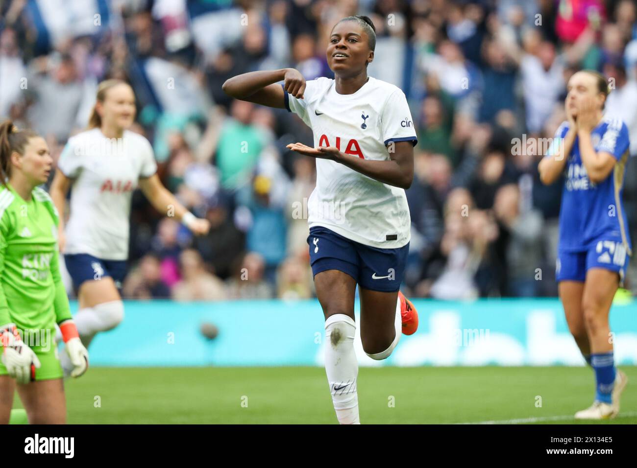 London, UK. 14th April, 2024. Jessica Naz celebrates during the Adobe ...