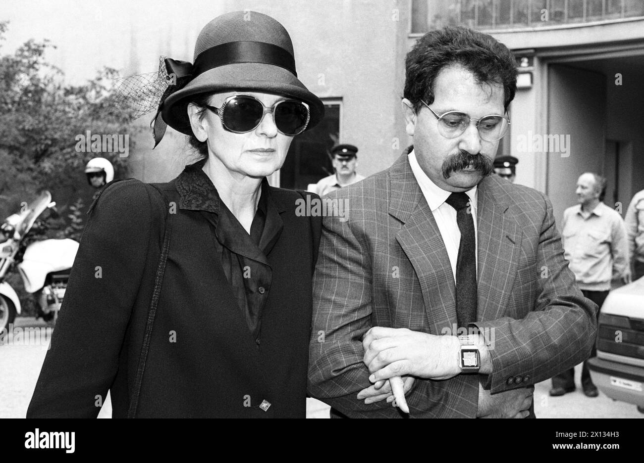 Vienna on July 19th 1989: The widow of the secretary general of the ...