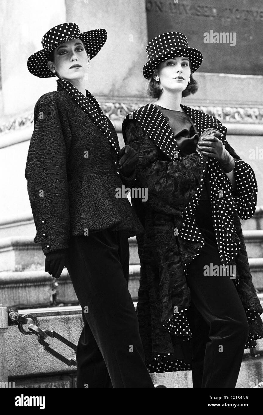 Vienna on September 18th 1989: Presentation of the fur fashion 1990. In ...