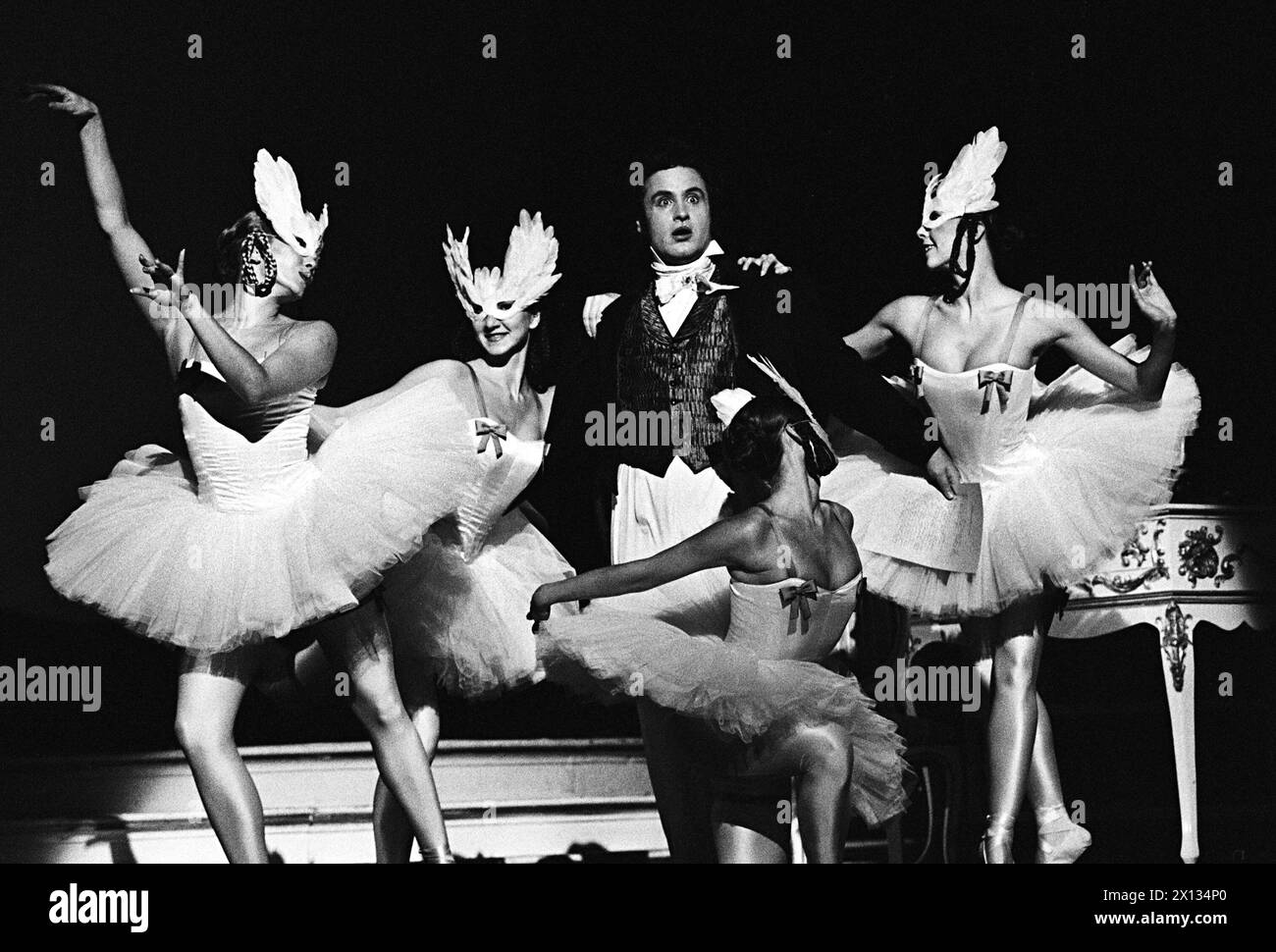 Vienna on October 9th 1989: Performance of Johann Strauss' operetta ...