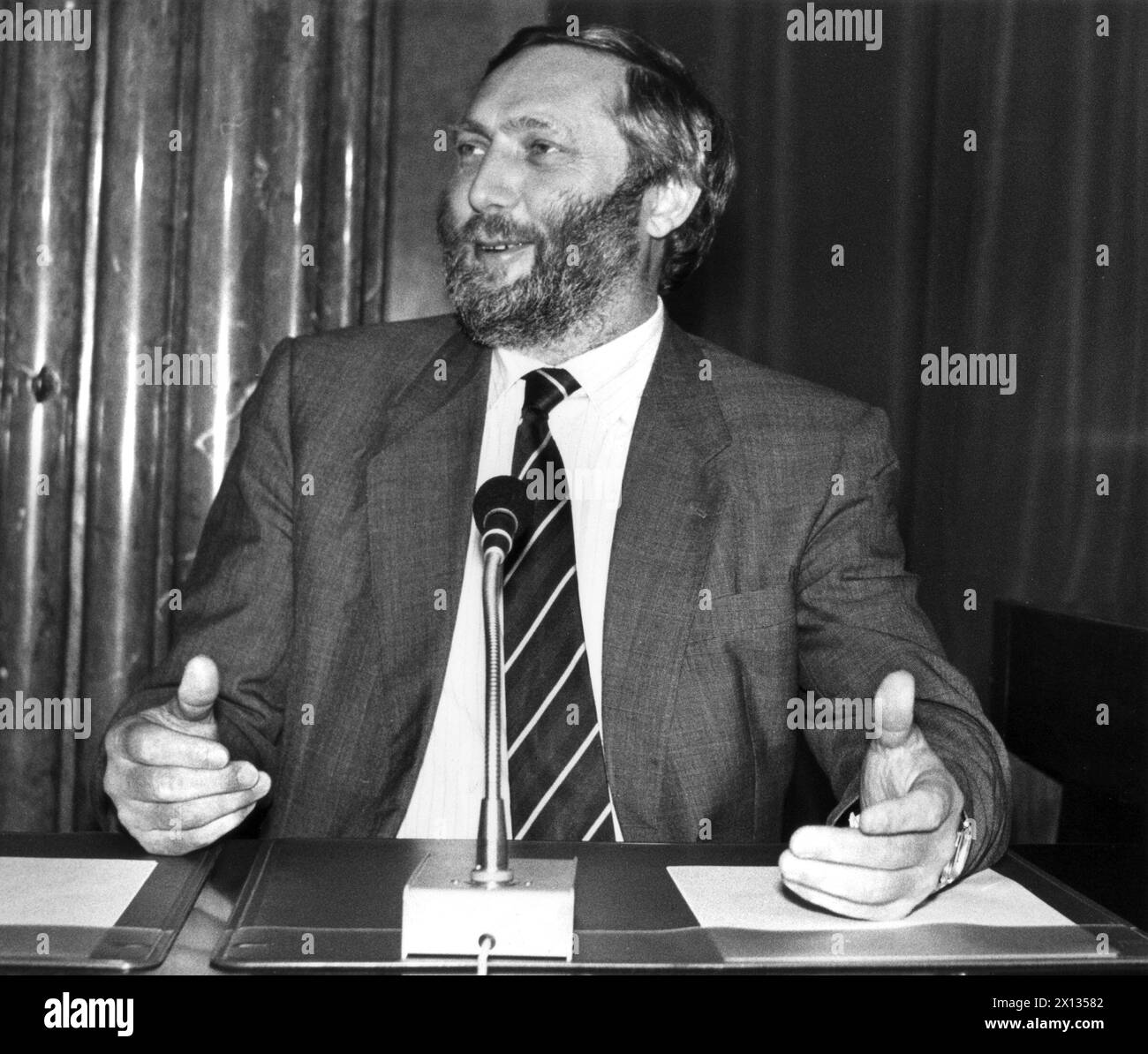 Vienna on January 18th 1990: Austria's agriculture minister Franz ...