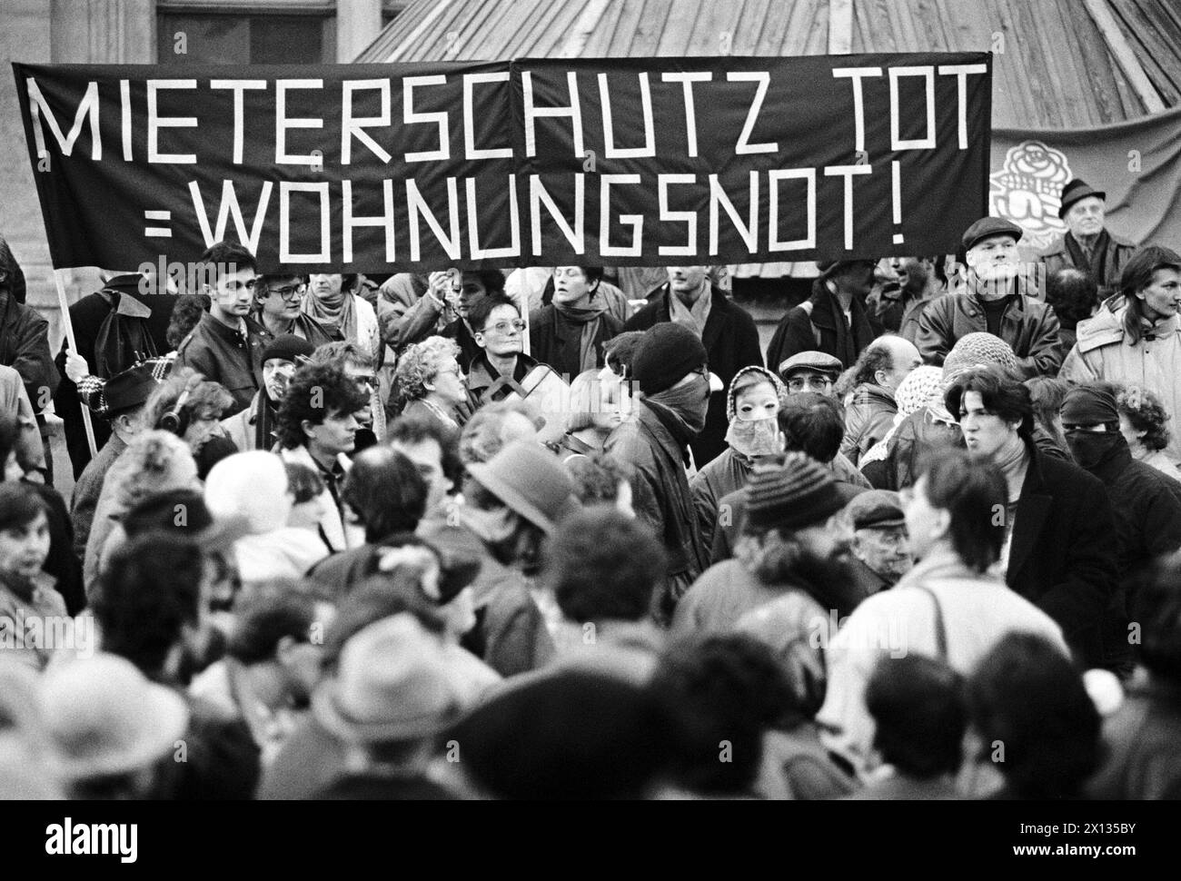 Vienna on February 20th 1989: Demonstration of the 'Action Platform ...