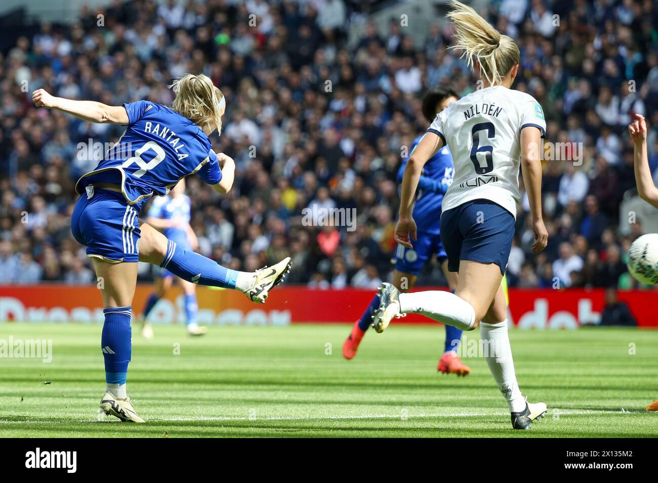London, UK. 14th April, 2024. Jutta Rantala scores during the Adobe ...